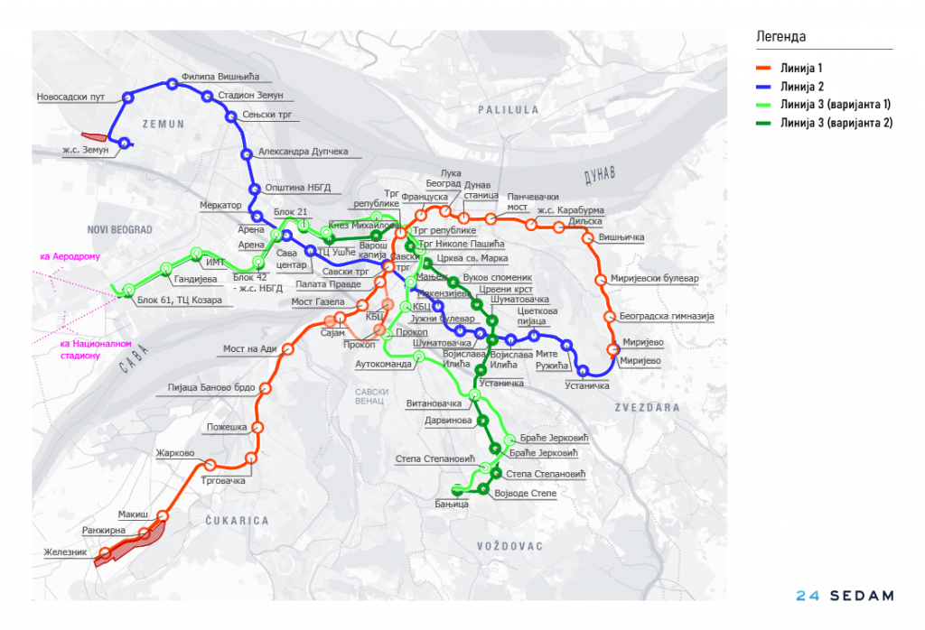 Dogodine počinje izgradnja metroa, a ovo su trase linija (MAPA)