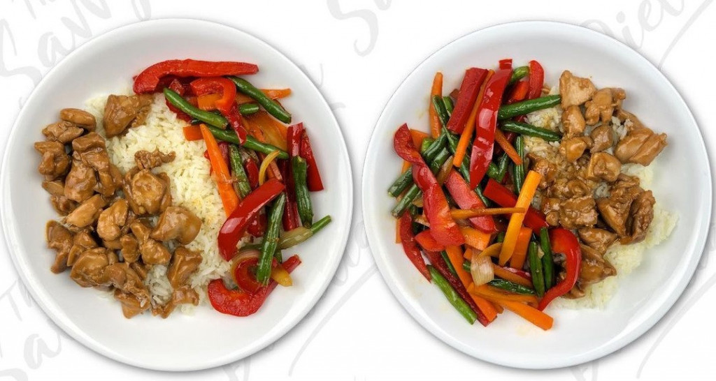 Čini se da su ova dva tanjira ista, ali jedan ima 300 kalorija više: I ...