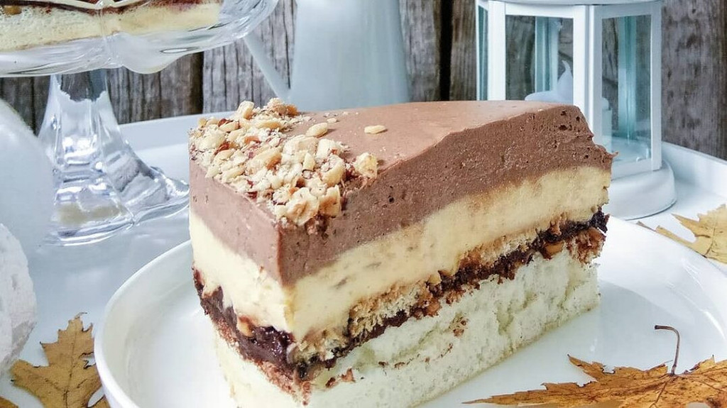 Recept dana: Monte torta, kremasta poslastica s lešnikom i kakao kremom ...
