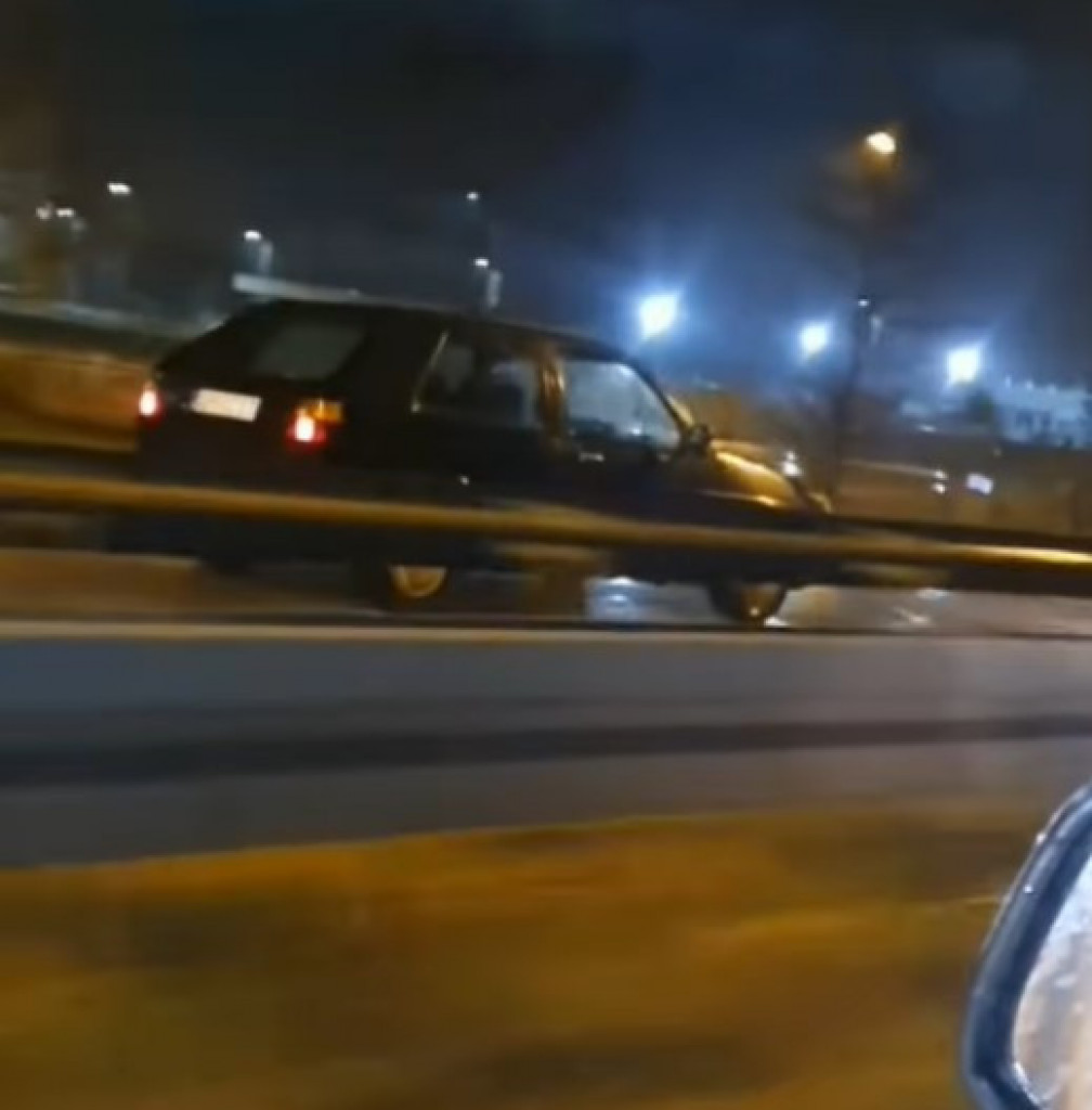 Snimak jako opasne vožnje na Zrenjaninskom putu! Vozio u suprotnom smeru, ne reaguje ni na ...