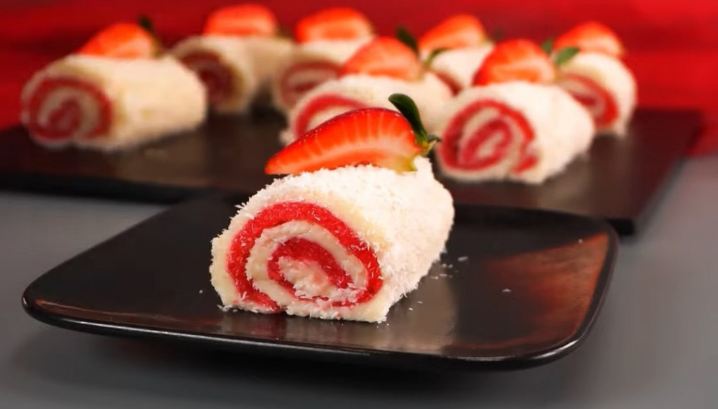 Recept dana: Sultan rolnice sa kokosom i jagodama - kremaste ...