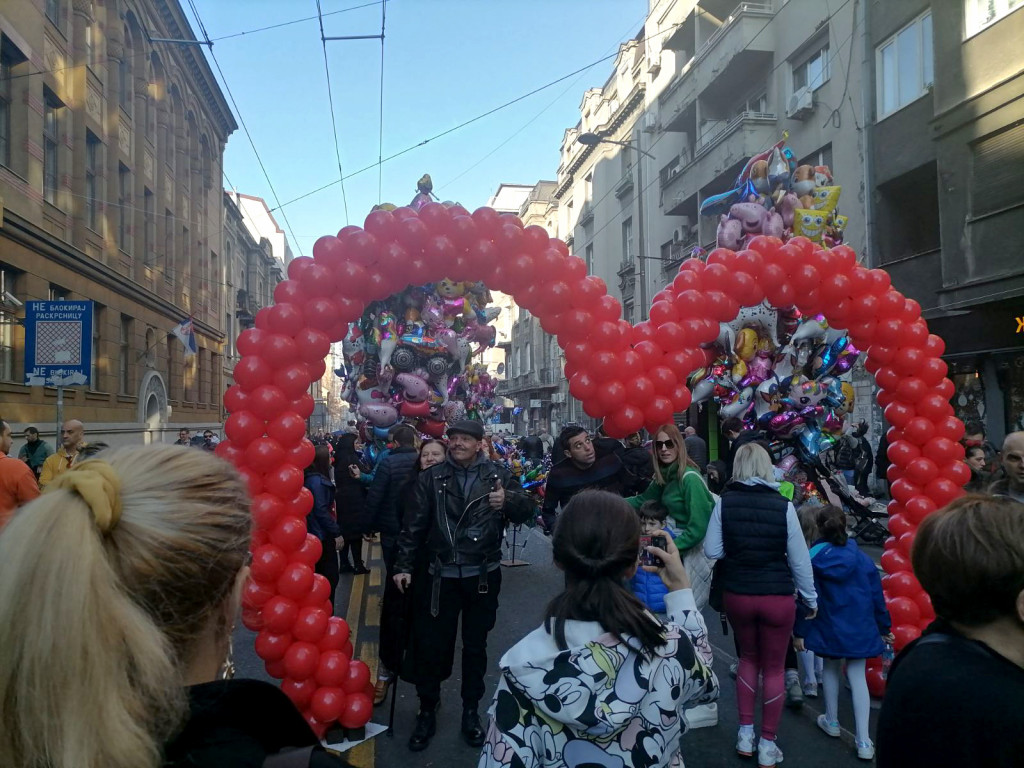 Ulica otvorenog srca 1. januara u Beogradu
