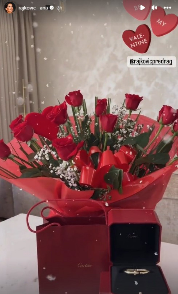 Ana Rajković za Dan zaljubljenih dobila skupoceni poklon