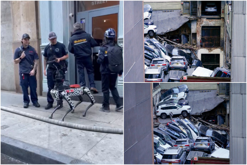 Pas robot pretražuje urušenu garažu na Menhetnu