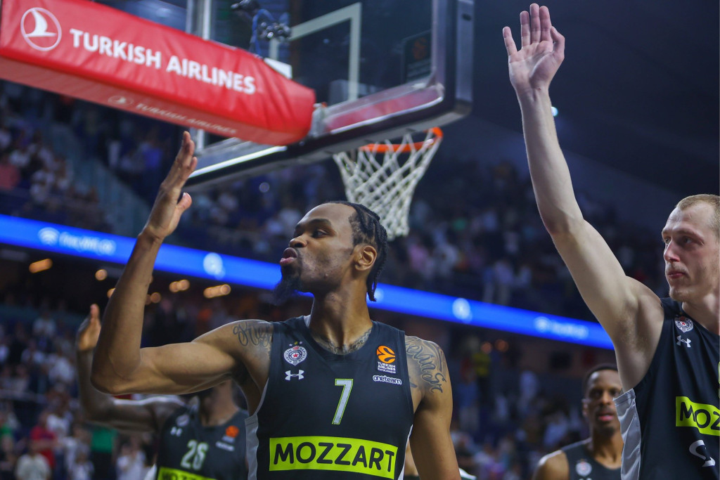 Kevin Panter kazna Evroliga Partizan Real Madrid top 8