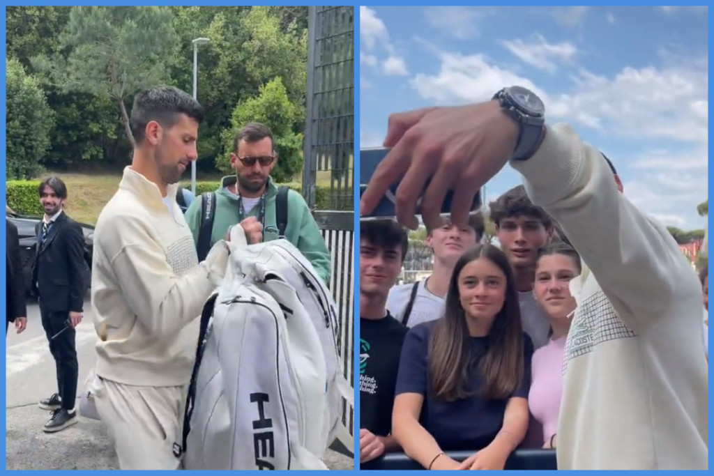 Novak Đoković u Rimu VIDEO