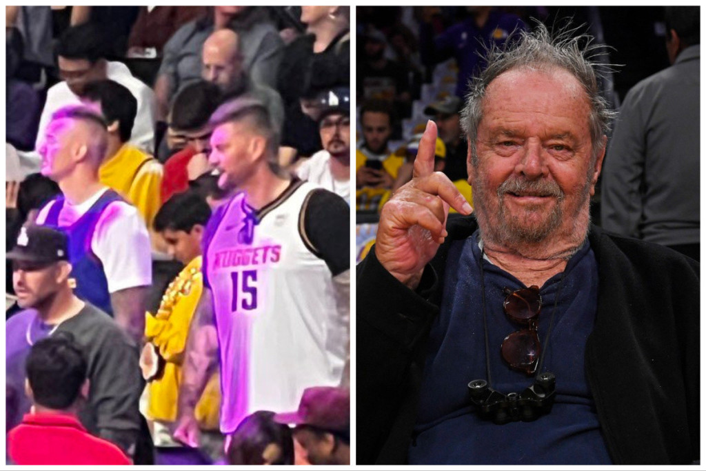 Braća Jokić, Džek Nikolson, navijački duel u Los Anđelesu