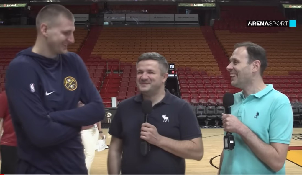 Nikola Jokić, komentatori Arena Sport, poseban tretman
