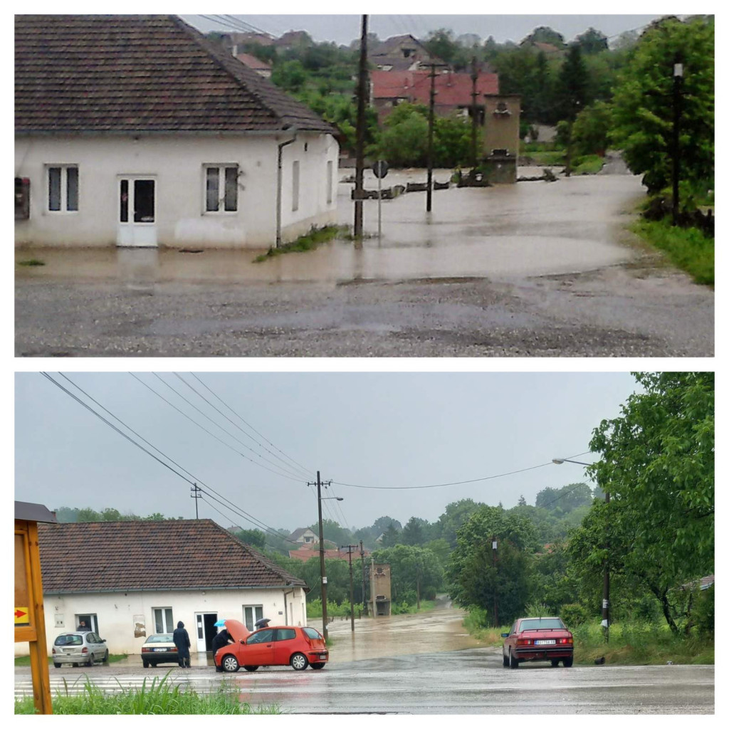 Izlila se reka Peštan, poplavljeni Rudovci, Baroševac...