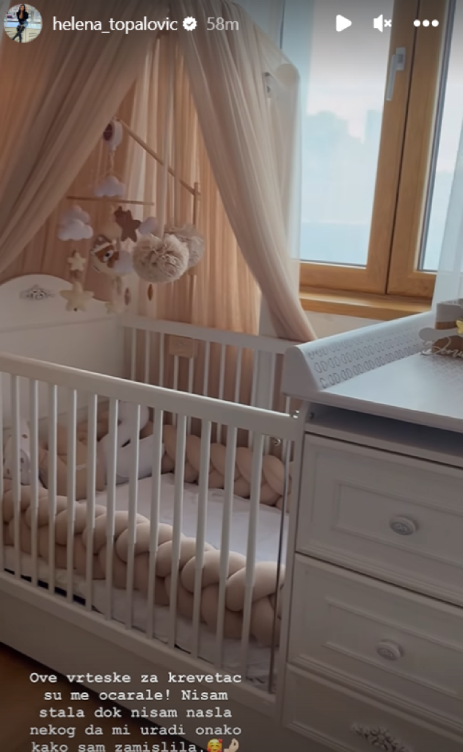 Helena Topalović pokazala kako je opremila kutak za ćerku