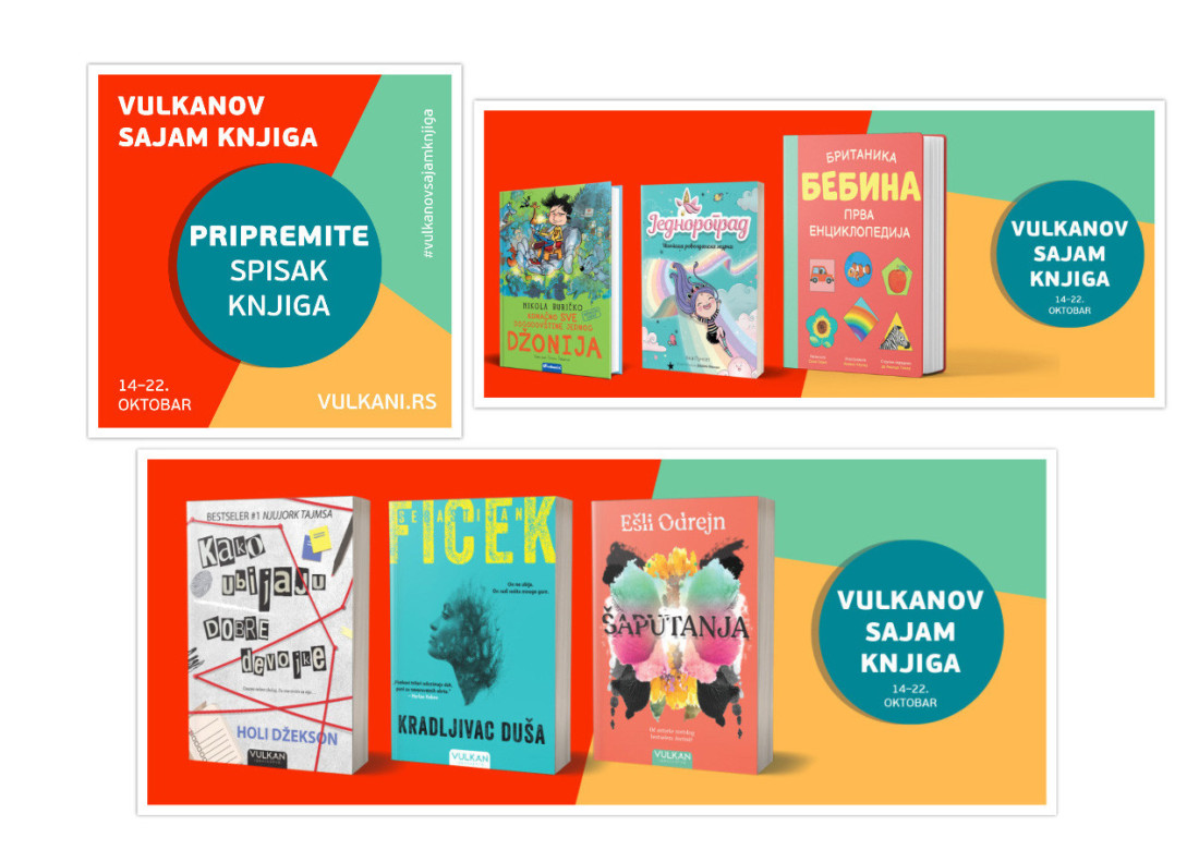 Vulkanov sajam knjiga uz sjajne naslove za decu i odrasle