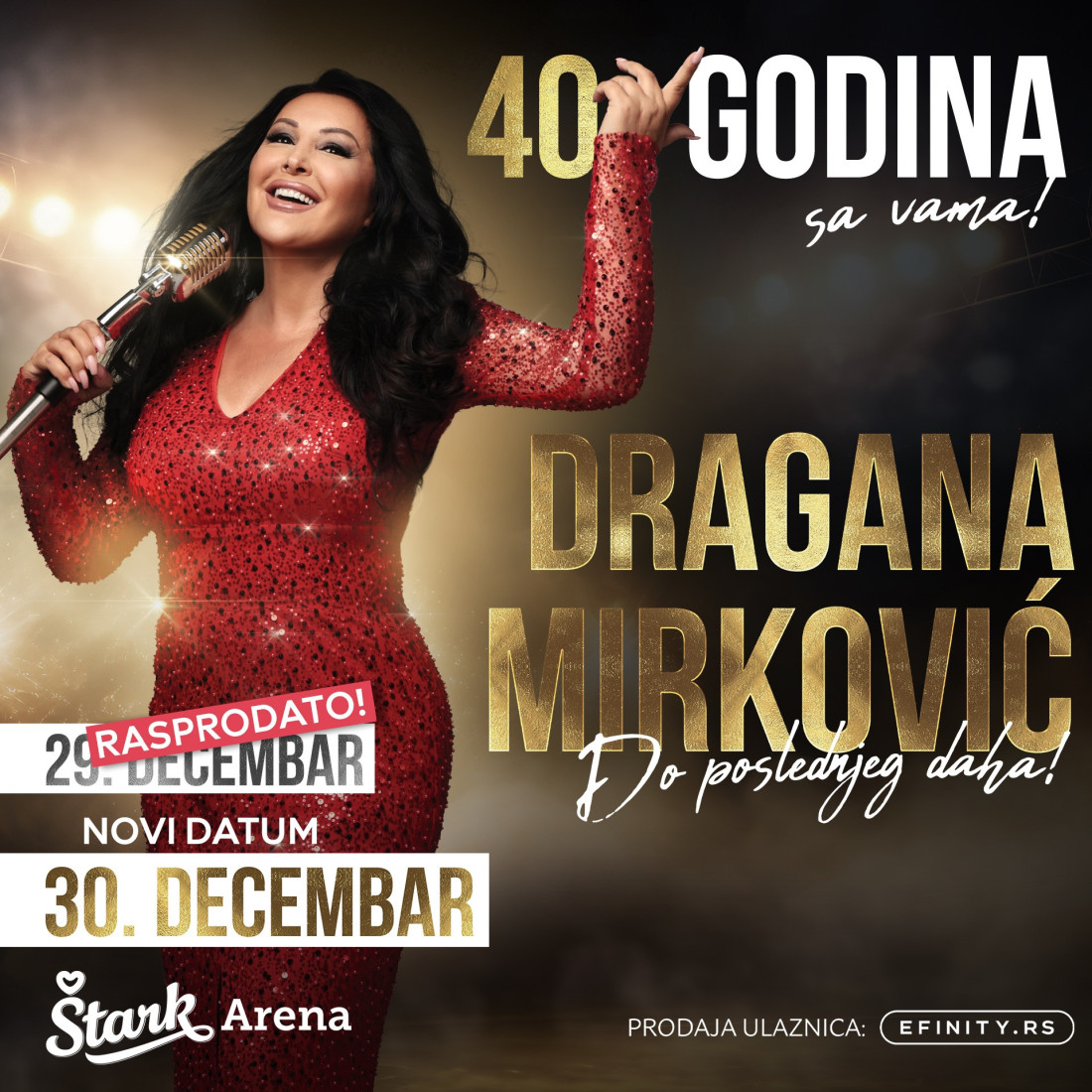 Dragana Mirković otvorila drugi koncert u Areni