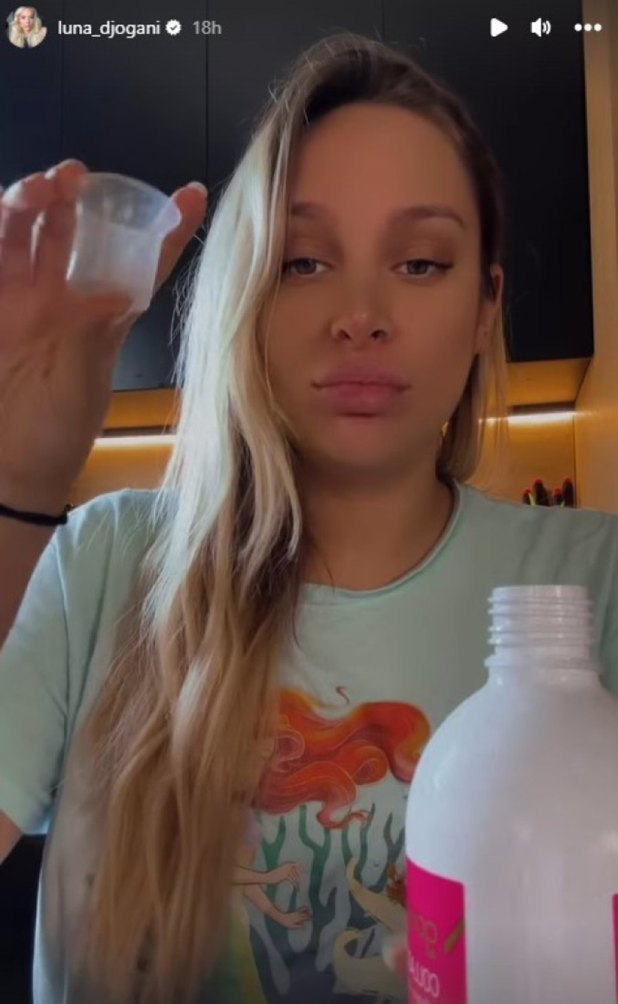 Luna Đogani nedelju dana posle porođaja