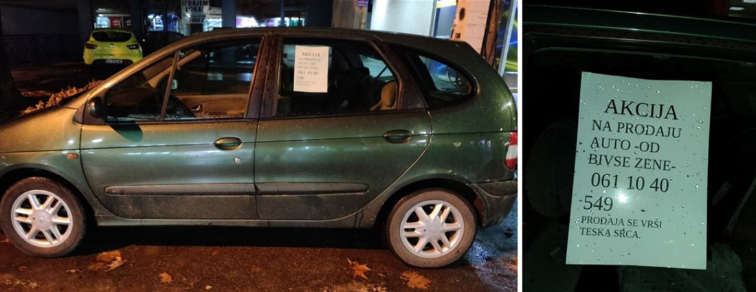 Na prodaju auto od bivše žene