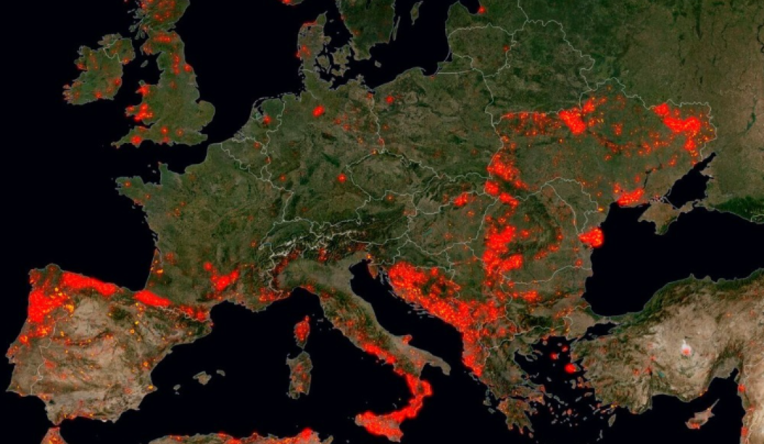 Mapa Evrope sa kritičnim tačkama: Na njoj i Srbija