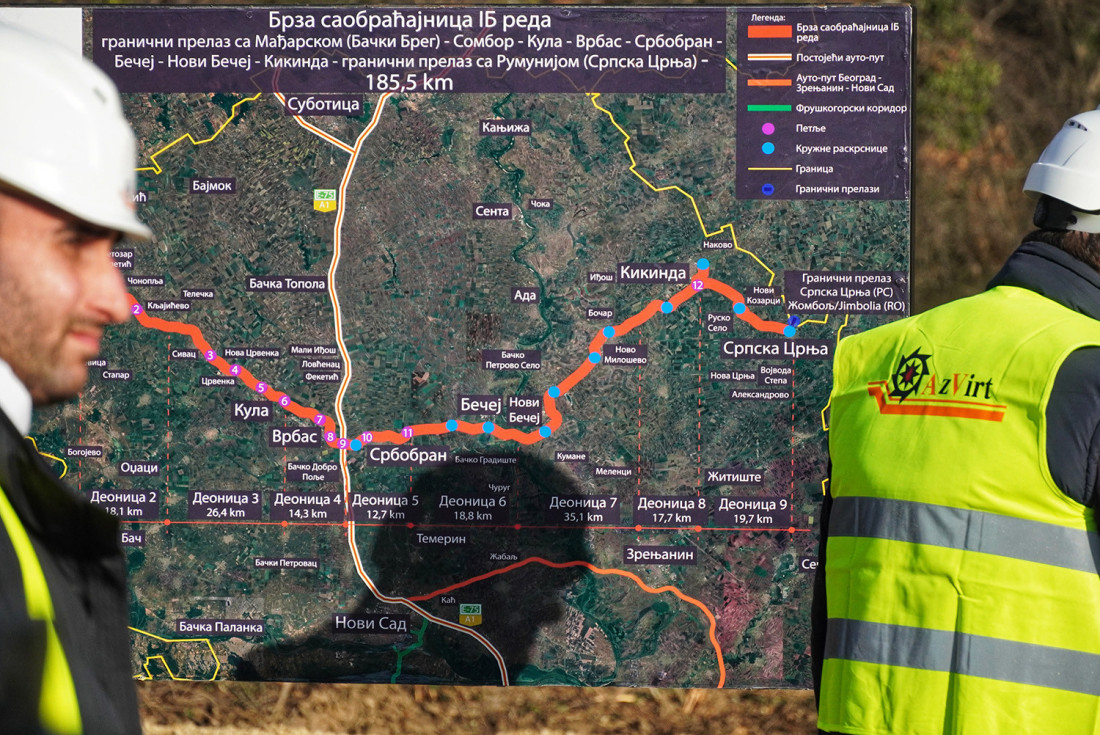 Osmeh Vojvodine, 46 mostava, 34 nadvožnjaka