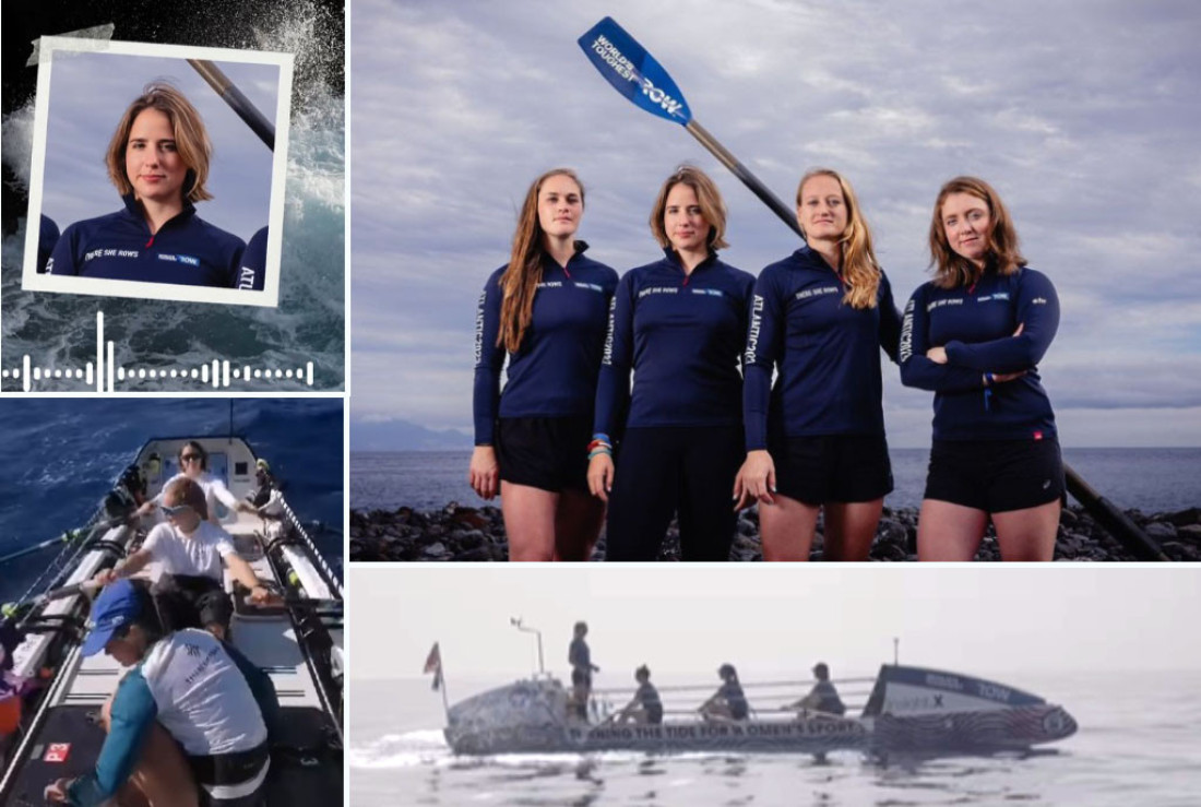 Ana sa tri drugarice vesla preko Atlantika okružena ajkulama