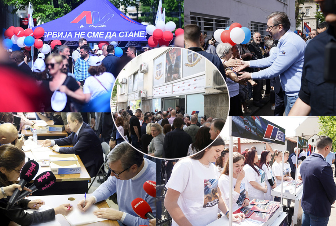 Vučić u Zemunu daje potpis listi SNS za izbore u Beogradu