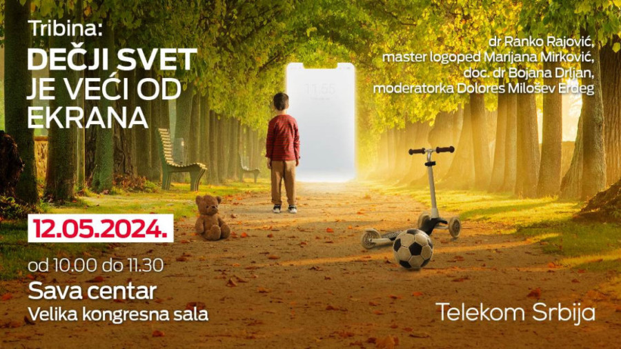 Kampanja Telekoma Dečiji svet veći od ekrana u Sava centru
