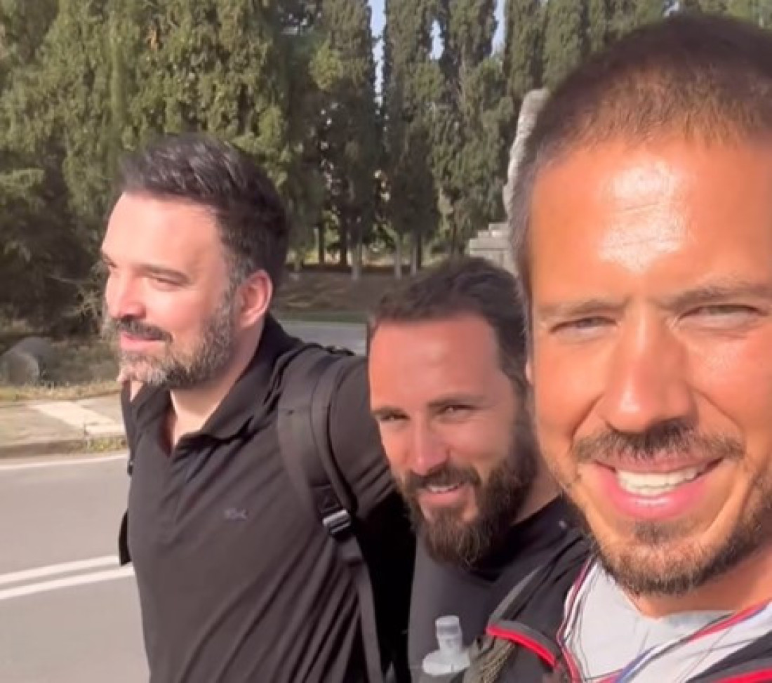 Ivan Bosiljčić i Vladimir Radović sa Rokvićem na hodočašću