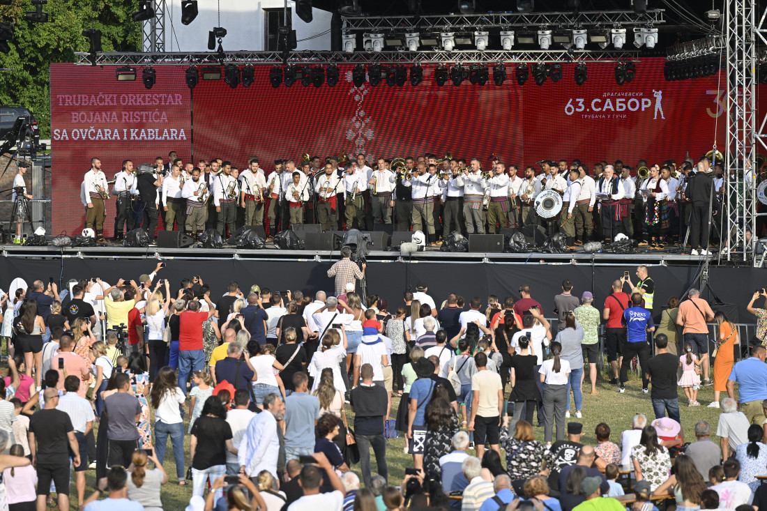 Mihailo Zećirović iz Bojnika prva truba u Guči