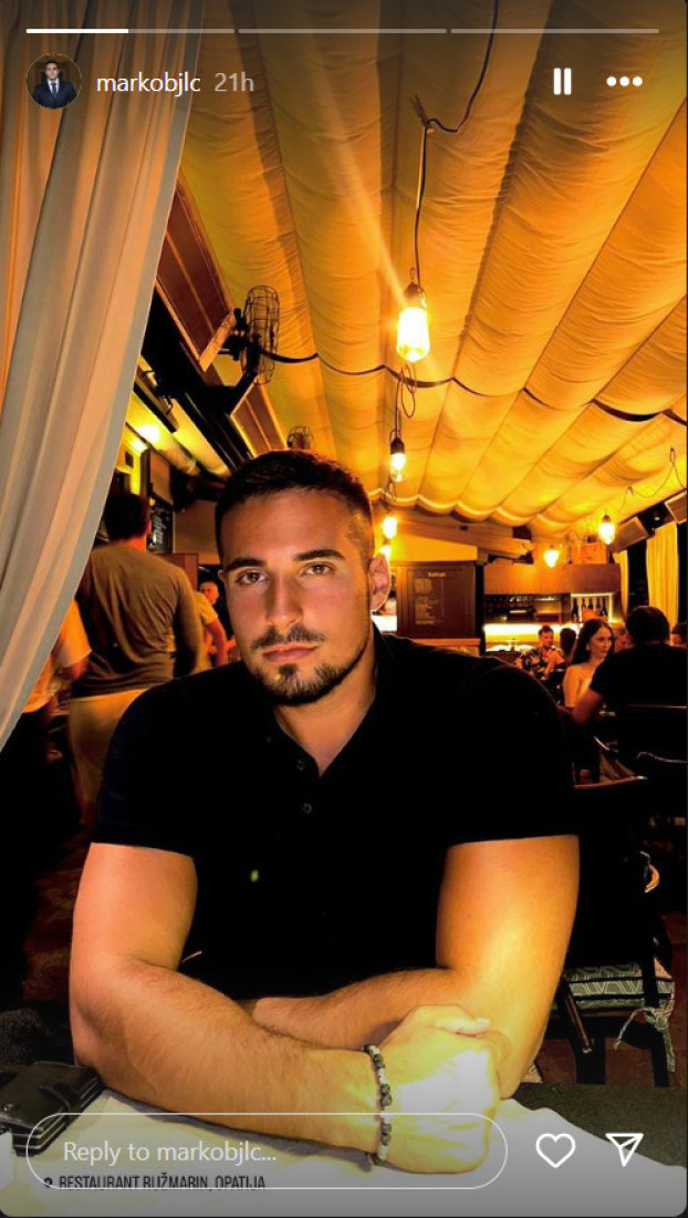 Marko Bijelić s devojkom