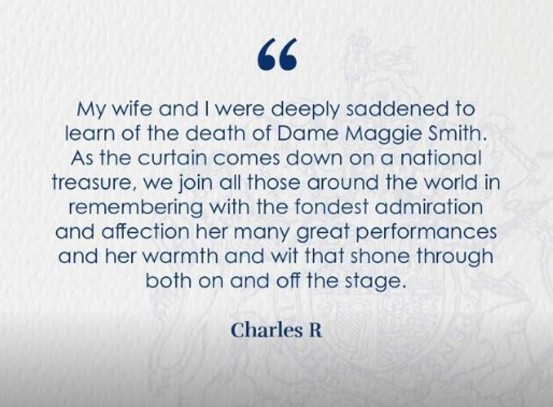 Kralj Čarls se oprostio od Megi Smit