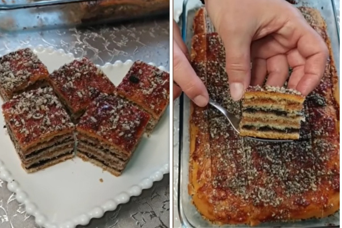 Recept dana: Šuster pita sa džemom, orasima i makom