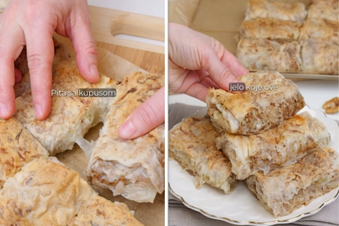 Recept dana: Posna pita s kupusom i orasima