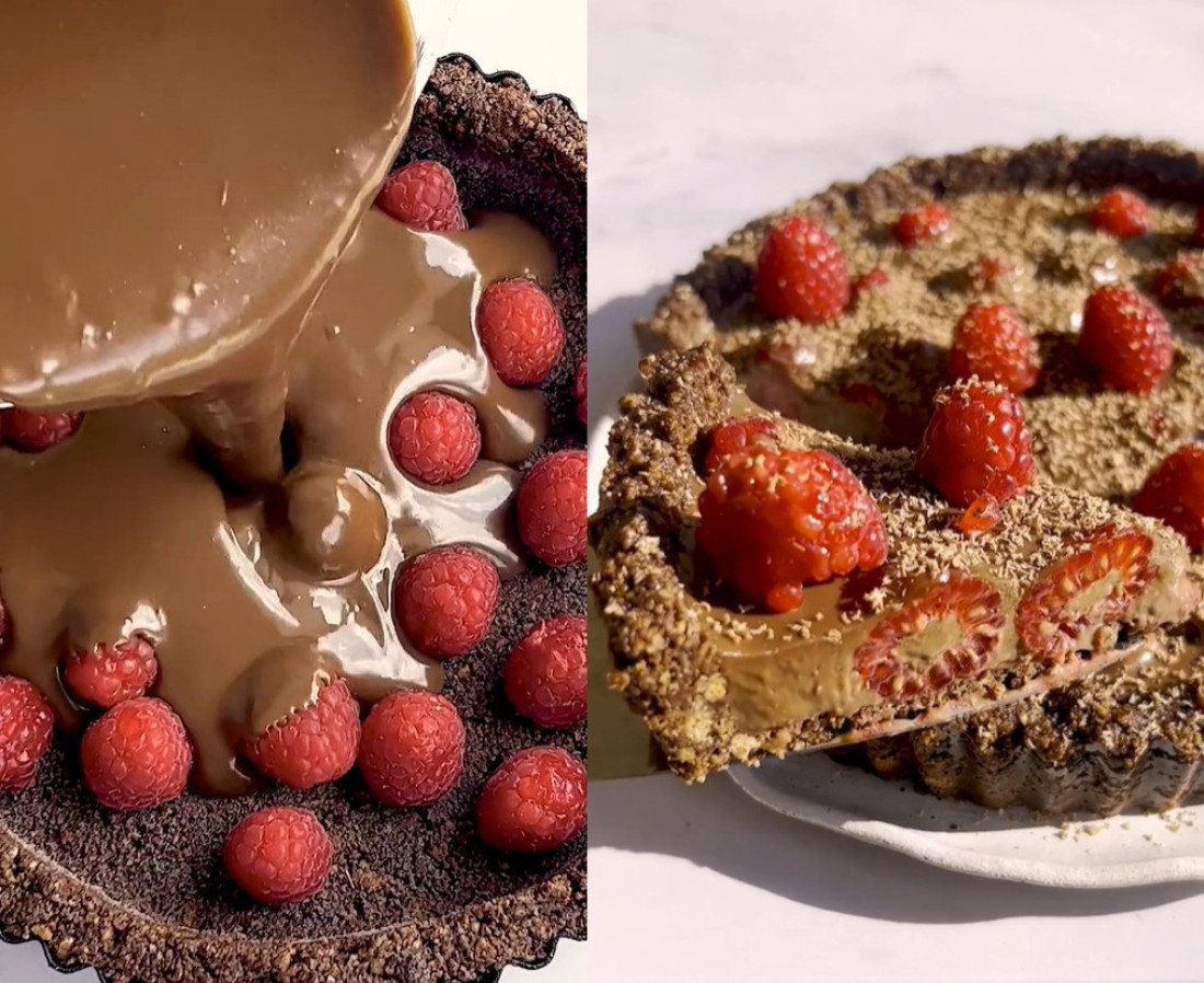 Recept dana: Posni tart sa čokoladom i malinama