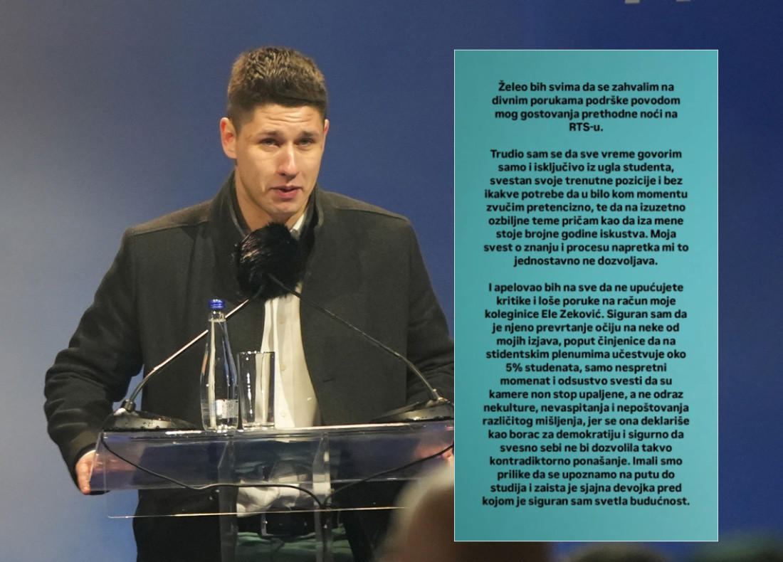 Oglasio se student Miloš Pavlović nakon pretnji