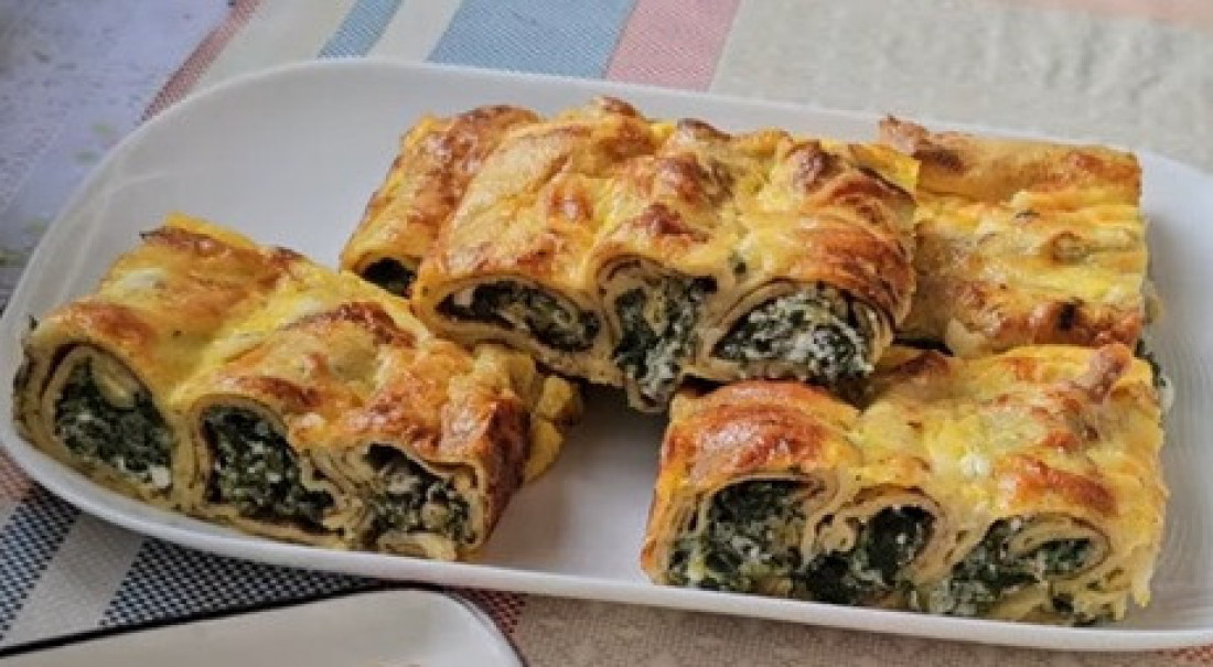 Recept dana: Zapečene slane palačinke sa sirom i spanaćem