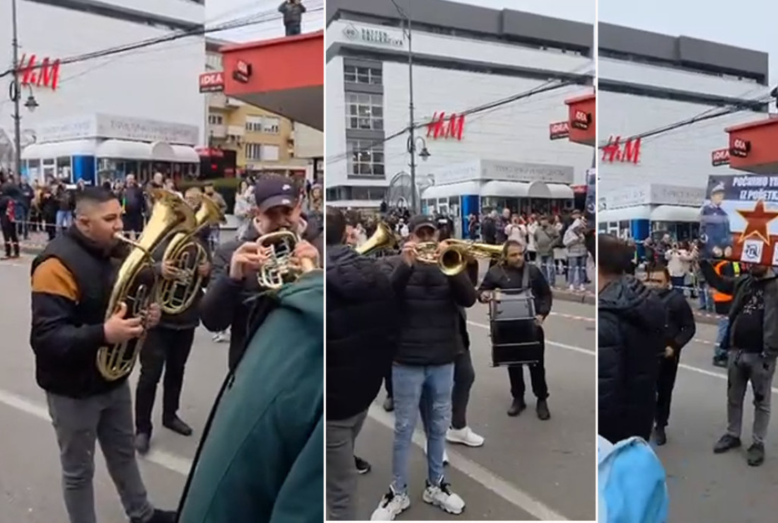Truba gruva na niškom vašaru, Tito đuska u uniformi maršala