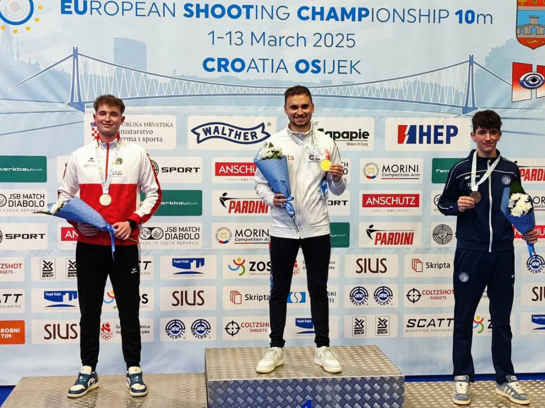 Aleksa Rakonjac prvak Evrope u streljaštvu