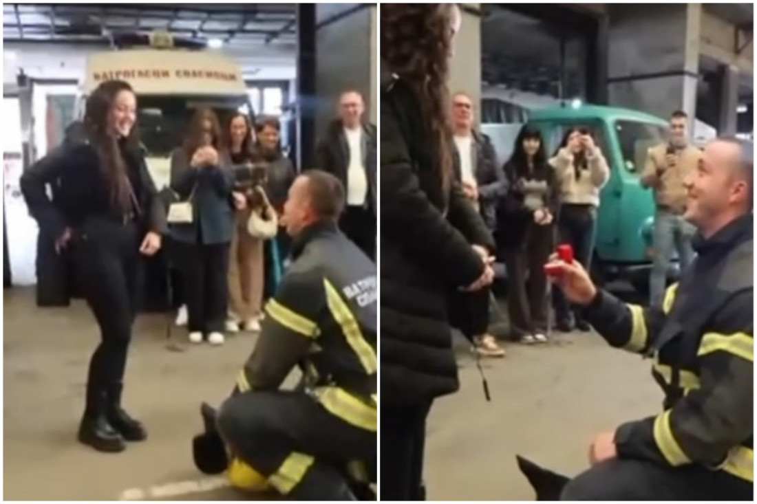 Vatrogasac Ivan zaprosio devojku Anu