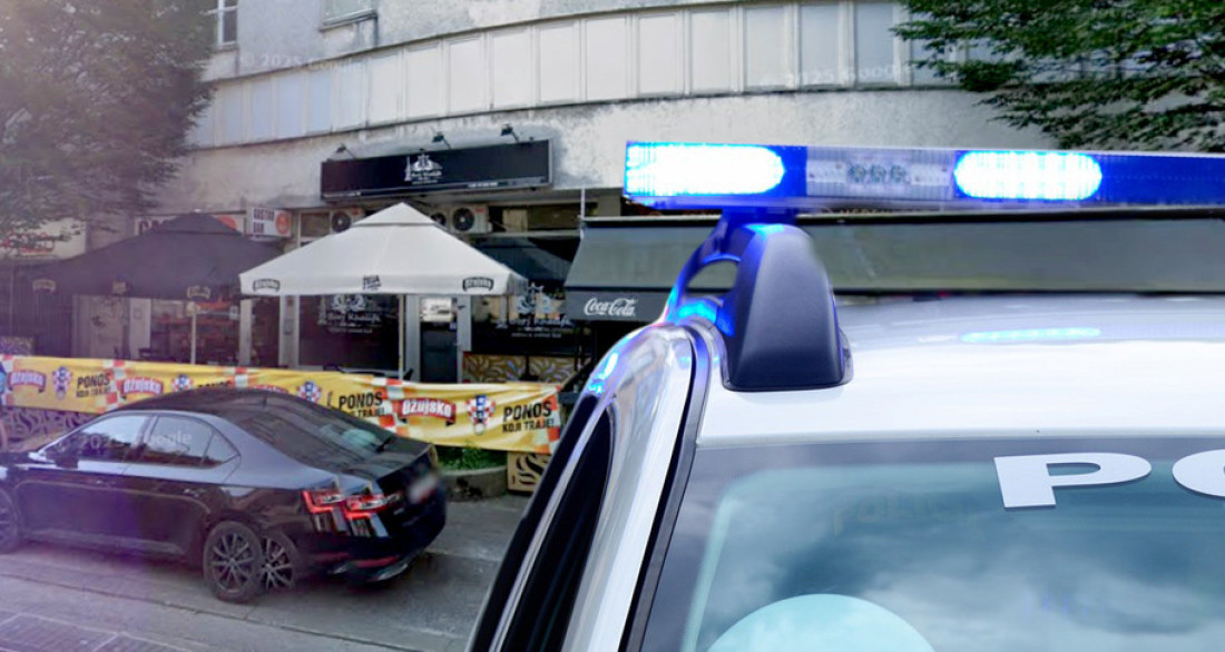 Bačena bomba na terasu kafića