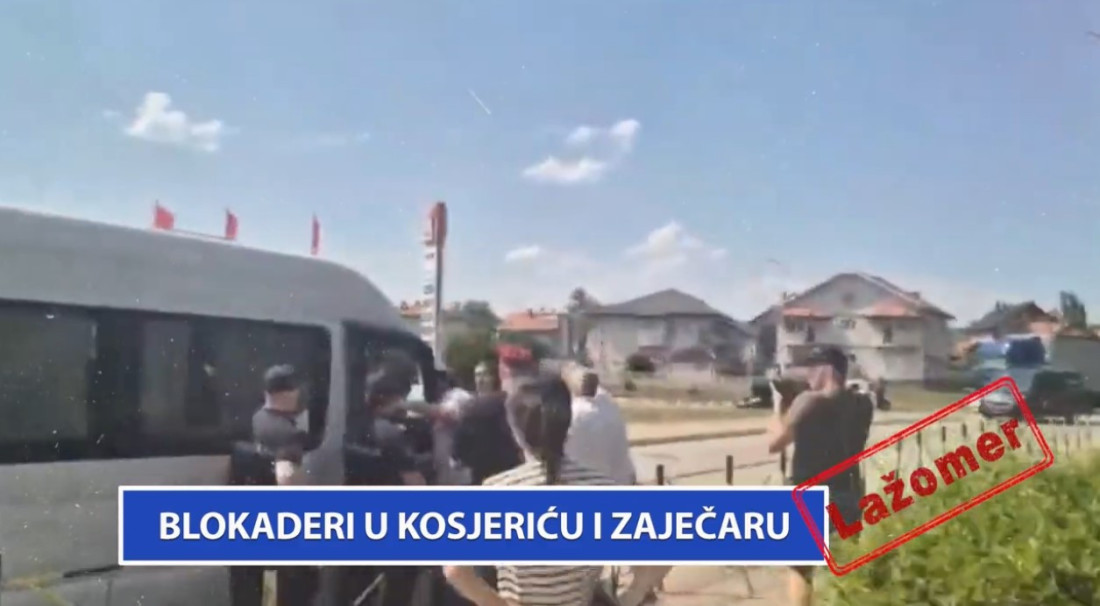 LAŽOMER: BLOKADERI U KOSJERIĆU I ZAJEČARU