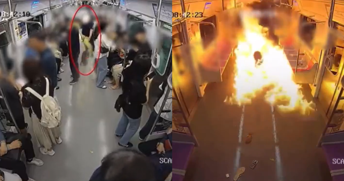 Snimak požara u metrou u Seulu