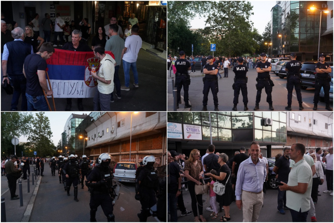 Blokaderi krenuli u napad na SNS na Novom Beogradu