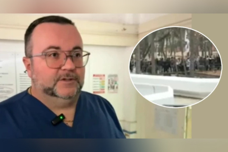 Blokaderi se skupili ispred Instituta Niška Banja